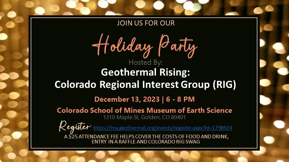 Geothermal Rising: Colorado Regional Interest Group (RIG) Holiday Party | Geothermal Rising ...